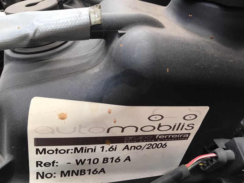 Motor Mini R50 / R53 1.6 90Cv de 2006 - Ref OEM : W10B16A | Automobilis